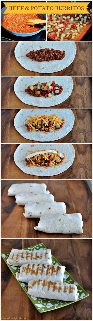 How To Manwich Beef And Potato Burritos Recipe