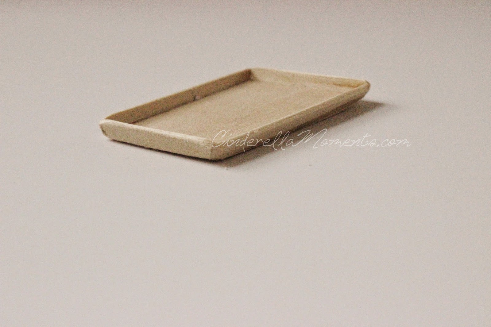 Cinderella Moments: Dollhouse Miniature Tray Table Tutorial