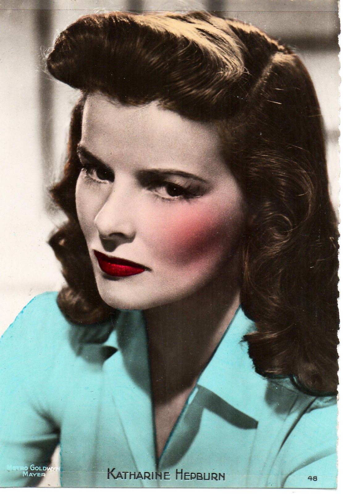 Tarjeta postal - Post card - Carte postale: 328.- Actriz Katharine ...