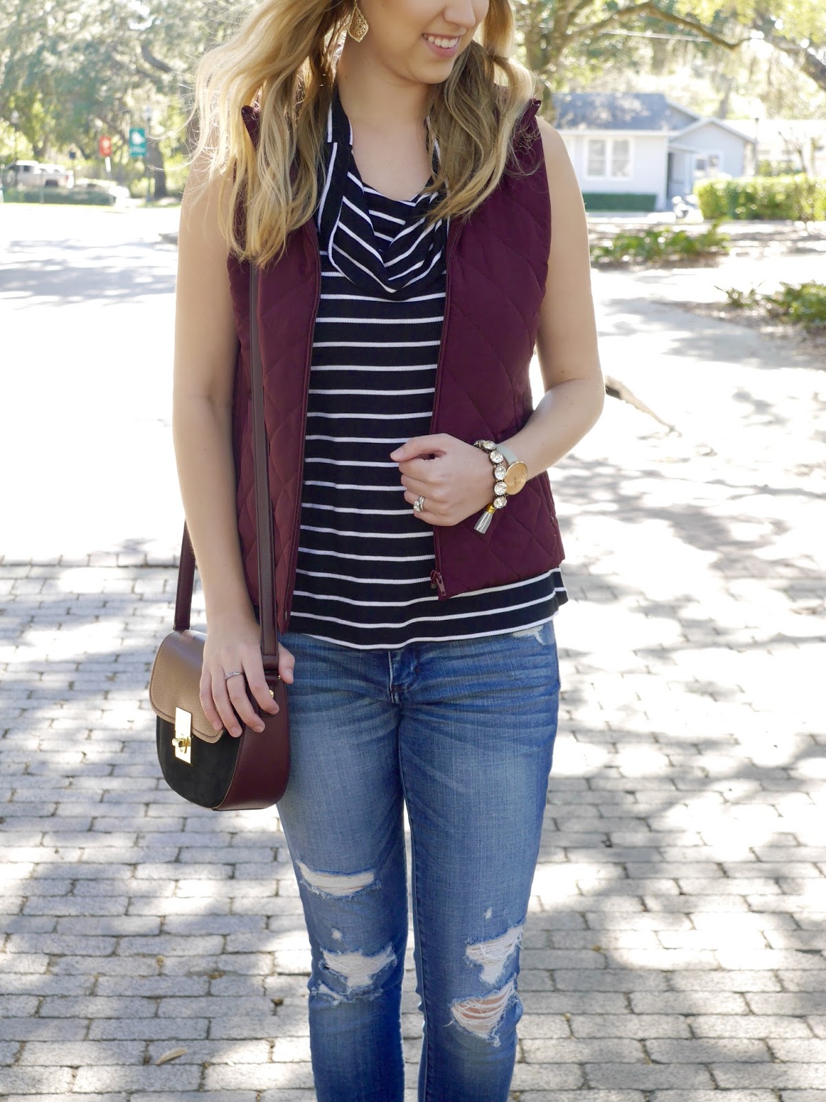 Florida Fall Puffer Vest - Sugar Spice and Sparkle