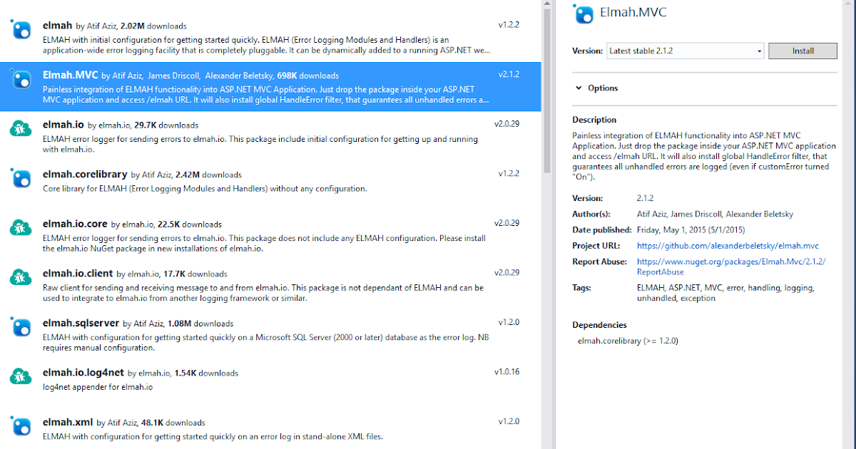 Living and breathing the world of Microsoft: Using ELMAH to log exceptions/errors in an ASP.NET ...