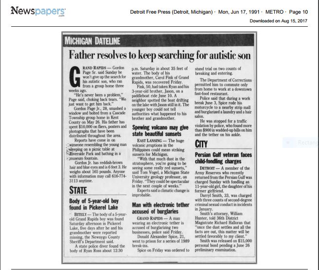 Quick Entry # 2: Missing-Gordon Thomas Page Jr. - CrimeBlogger1983