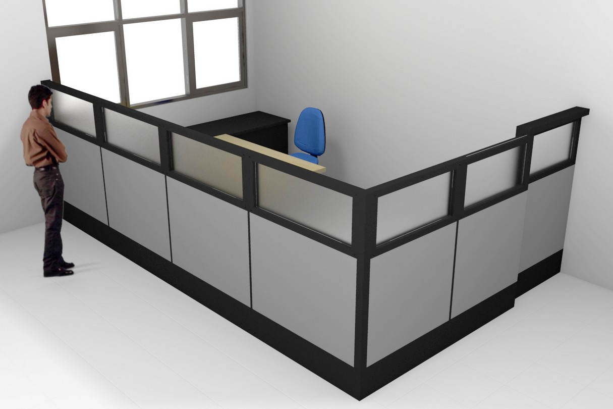 Knockdown Office Cubicle Divider Partition - Furniture Semarang | Sekat ...