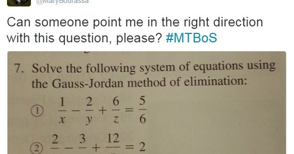 M^3 (Making Math Meaningful): What's Your Best Question?