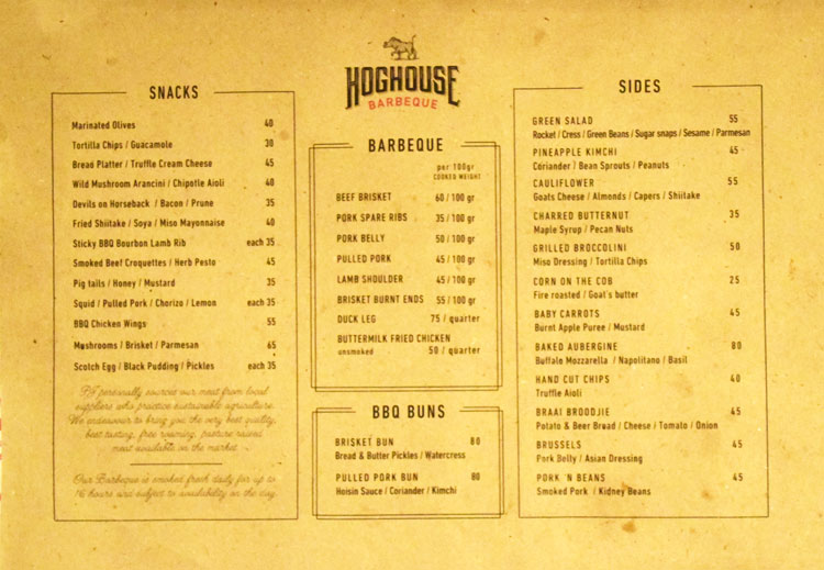 .: Pork and Beer at The Hoghouse, Ndabeni