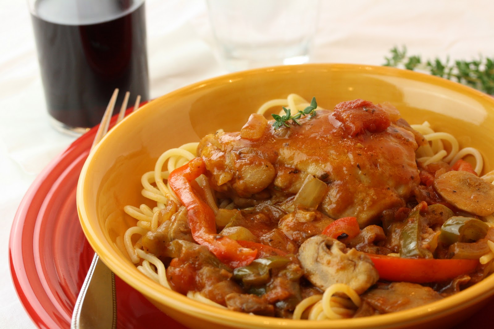 Chicken Cacciatore - Saving Room for Dessert