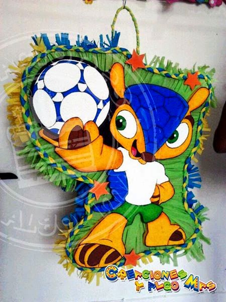 PIÑATA FULECO MUNDIAL BRASIL 2014 - BRAZIL 2014 WORLD PINATA FULECO ...