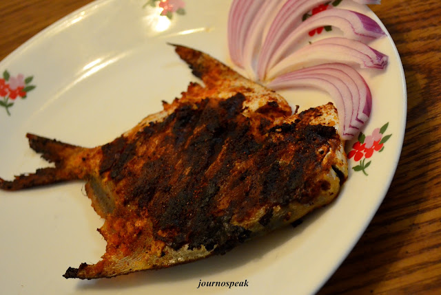 Grilled Pomfret for a weeknight !!! - JOURNOSPEAK