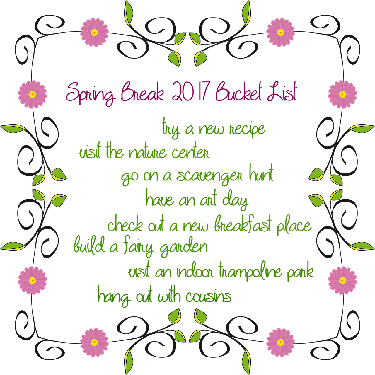 This Happy Life: Spring Break Bucket List