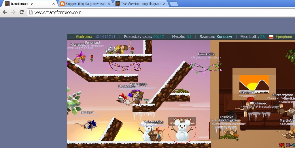 Blog dla graczy transformice: Mini gry na Transformice