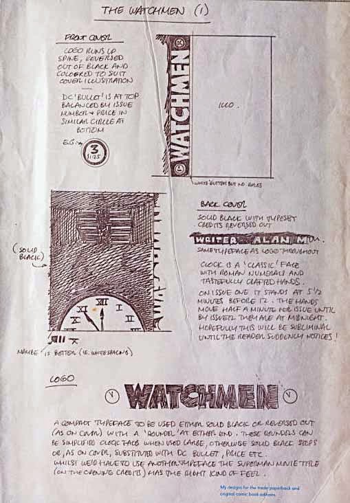 * ALAN MOORE WORLD *: Watchmen logo and cover designs