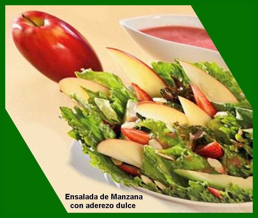 Receta de cocina: Ensalada de manzana con aderezo dulce : DESDE LA ...