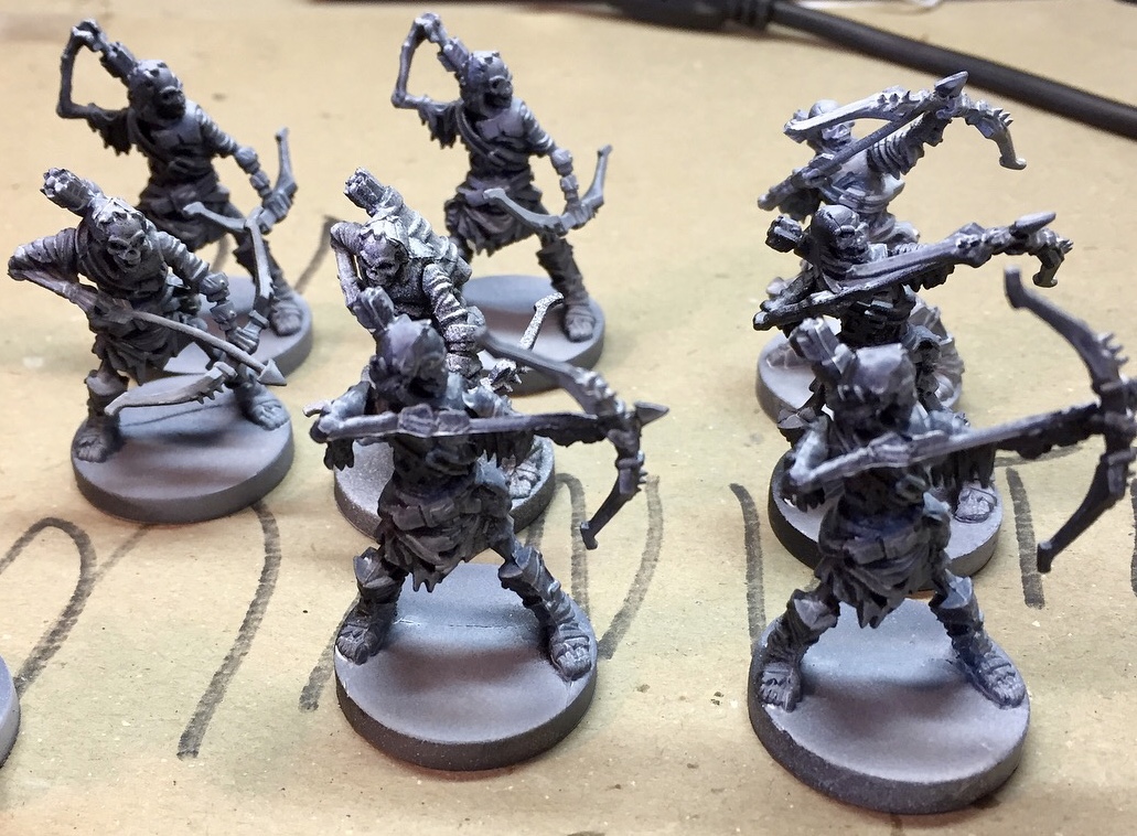 Wanna B Painter: Work in Progress Pictures of Waiqar Undead from Runewars