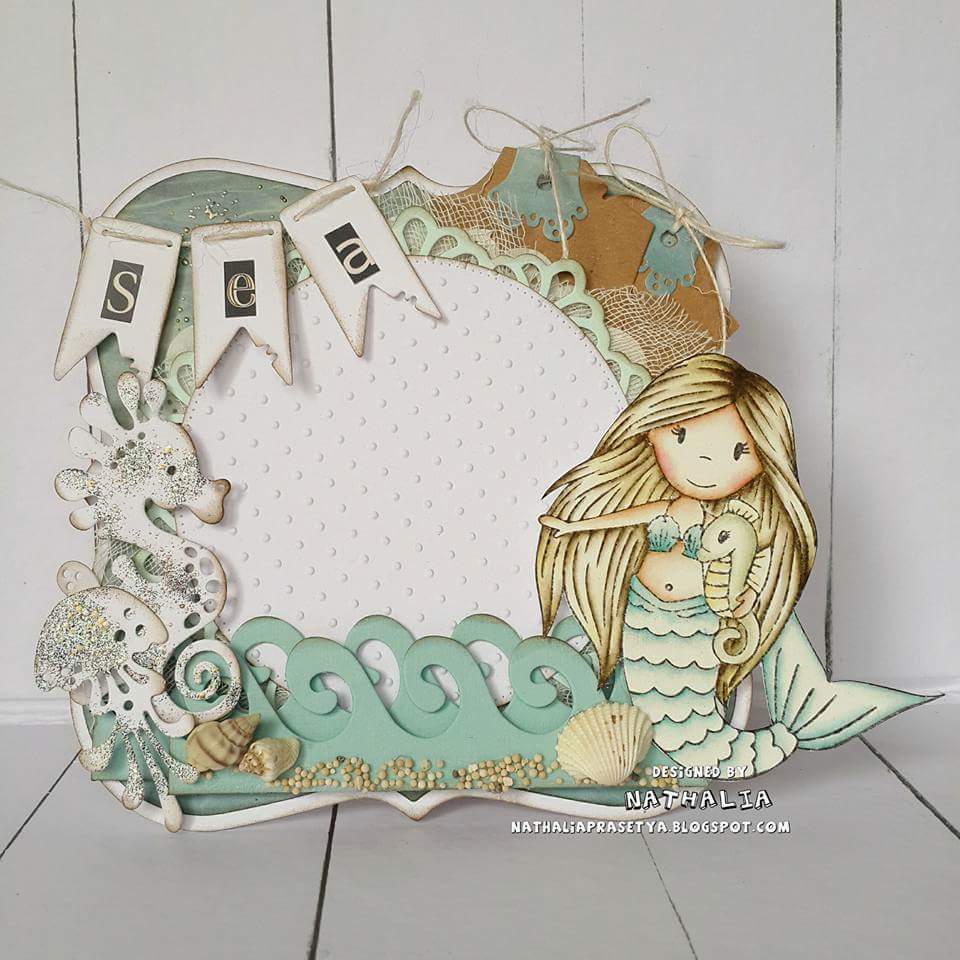 Paper Nest Dolls: Mermaid frame