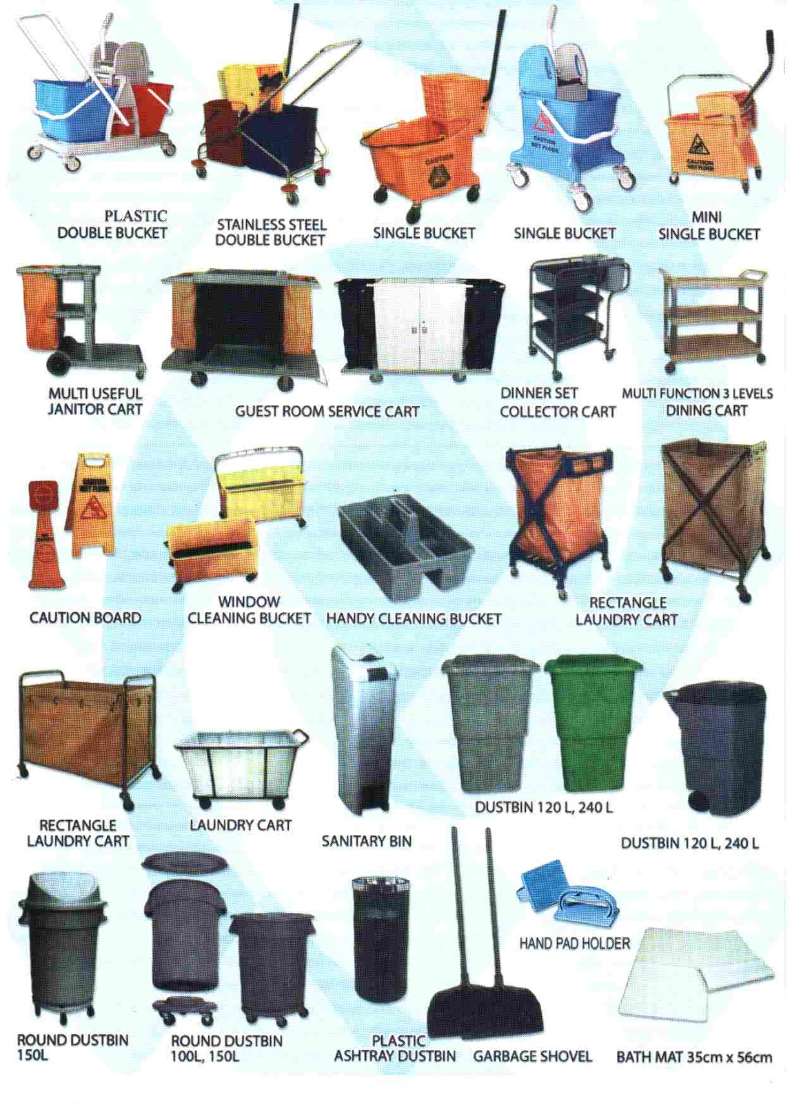 Alat-alat kebersihan & cairan pembersih : Alat-alat kebersihan