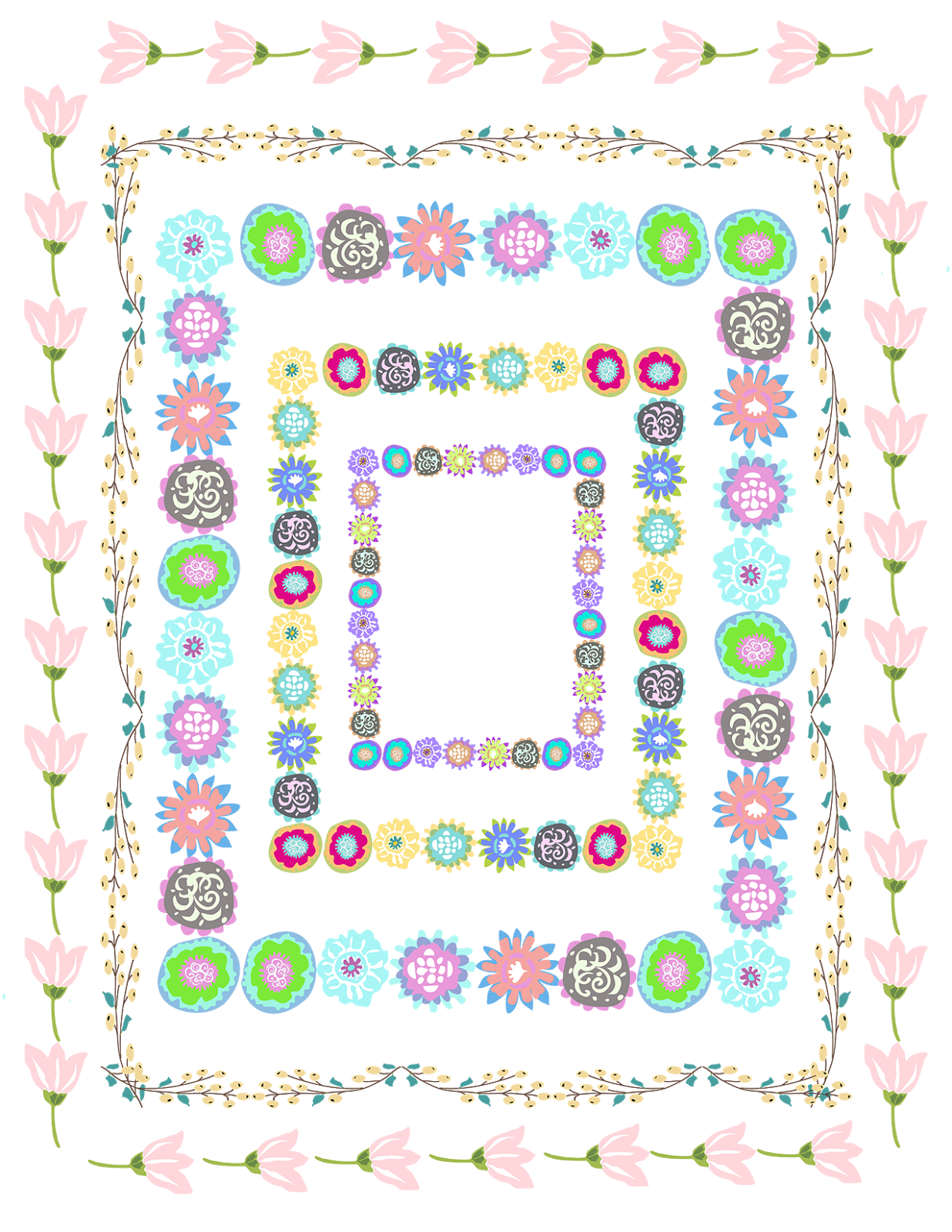 .: Pretty Digital Photo Borders and Frames