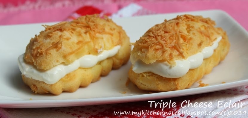 my kitchen notes: NCC Cheese Week -- Triple Cheese Eclair