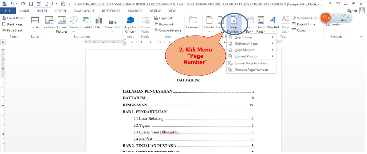 Cara Membuat Nomor Halaman (Angka Romawi Dan Angka Biasa) menggunakan ... Cara Membuat Nomor Halaman (Angka Romawi Dan Angka Biasa) menggunakan ...