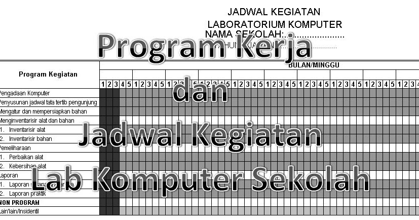 Contoh Program Kerja Laboratorium Komputer Sekolah Terbaru 2019 ...