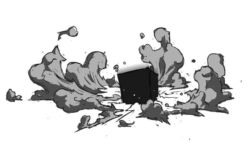 Matthew Timms 2D FX Animator: Impact dust sketch