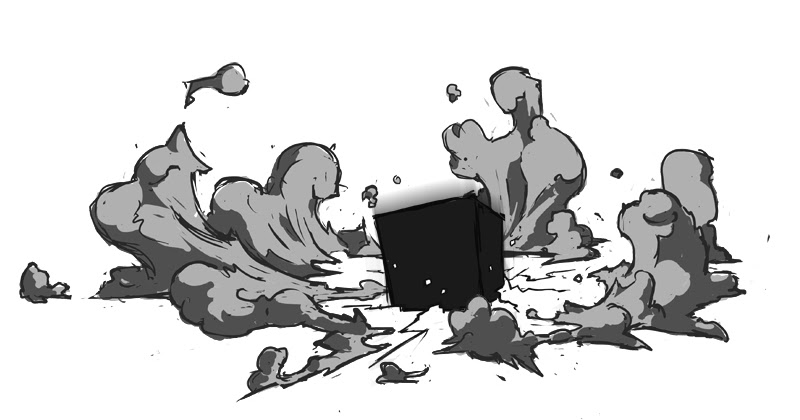 Matthew Timms 2D FX Animator: Impact dust sketch