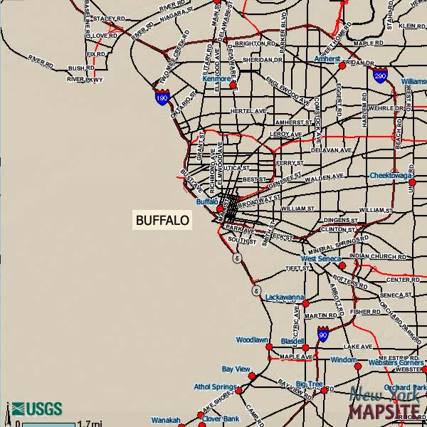 Buffalo NY Map