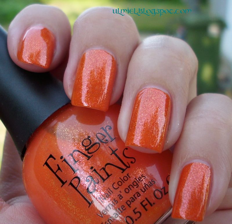 Did someone say nail polish?: Orange Finger Paints