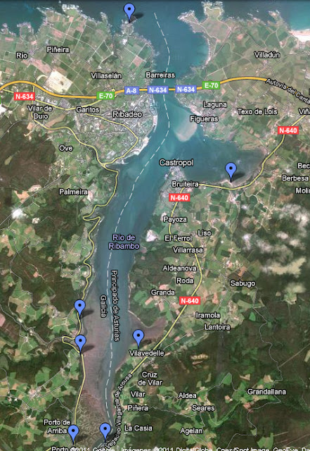 Ría de Ribadeo: Puntos para observar aves en la Ría de Ribadeo