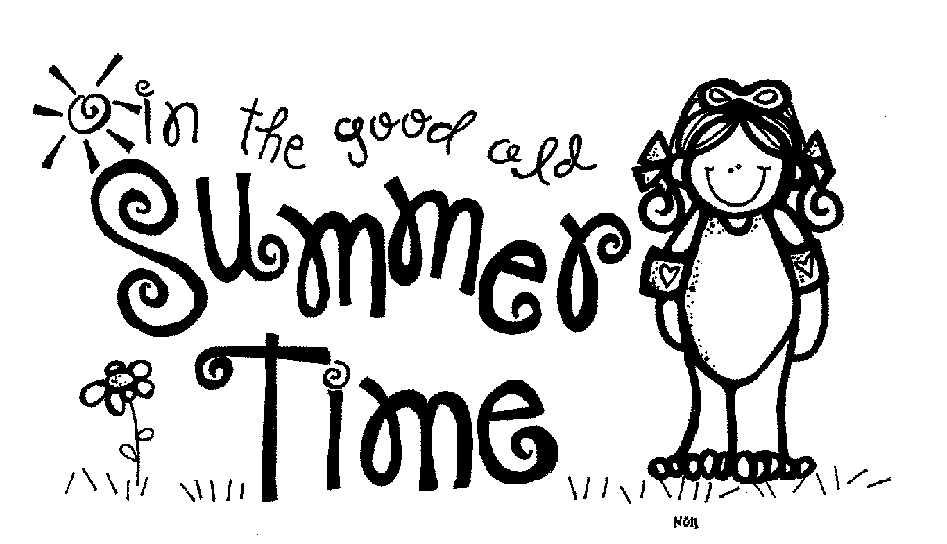 Black And White Summer Clip Art