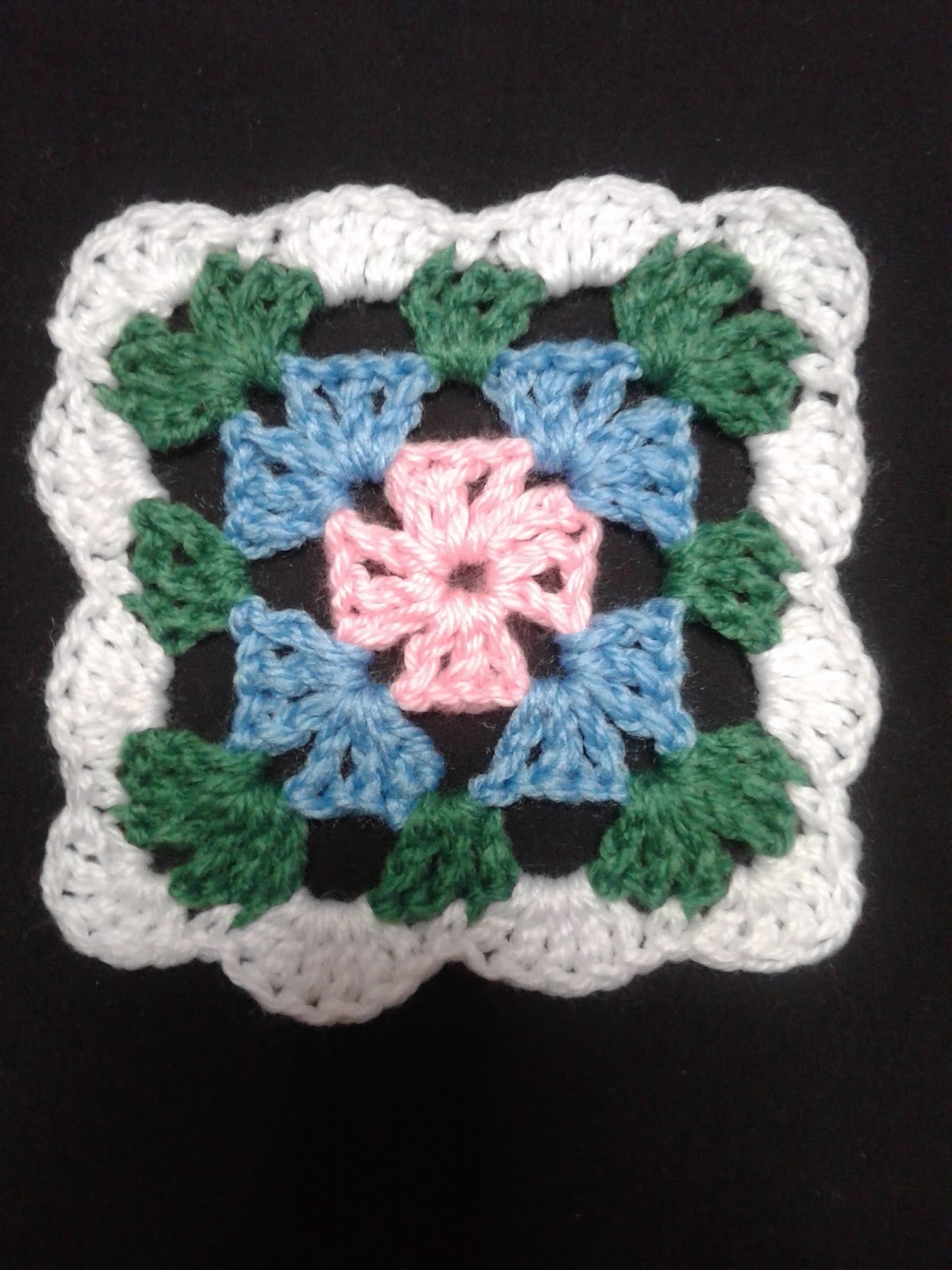 Miles Crochet Creation: Shell Granny Square