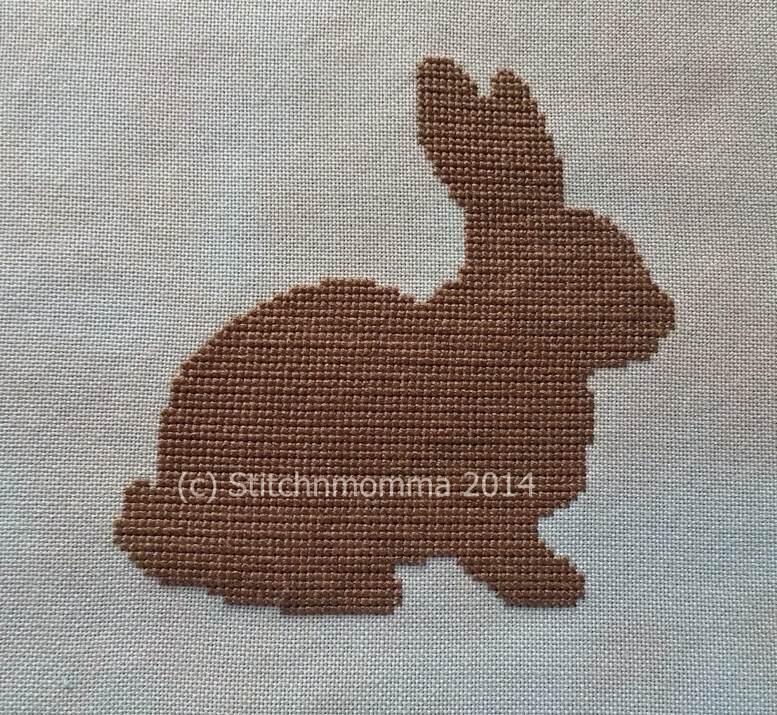 STITCHNMOMMA: Rabbit Silhouette Cross Stitch Pattern