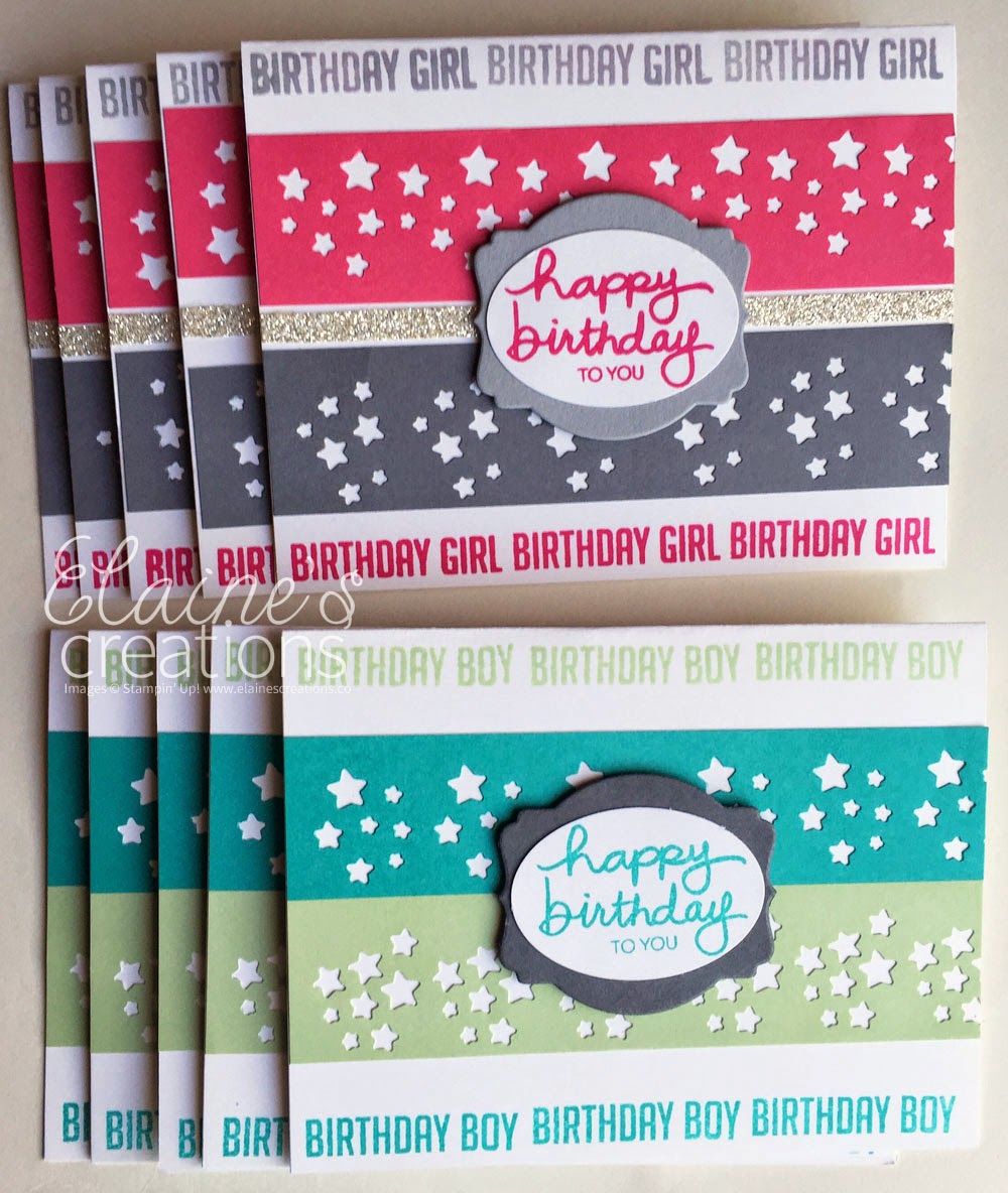 Elaine's Creations: Hooray It's Your Day Birthday Cards