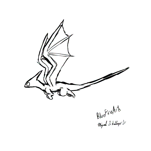 Miguel's Art and Portfolio: Dragon Flying Animation