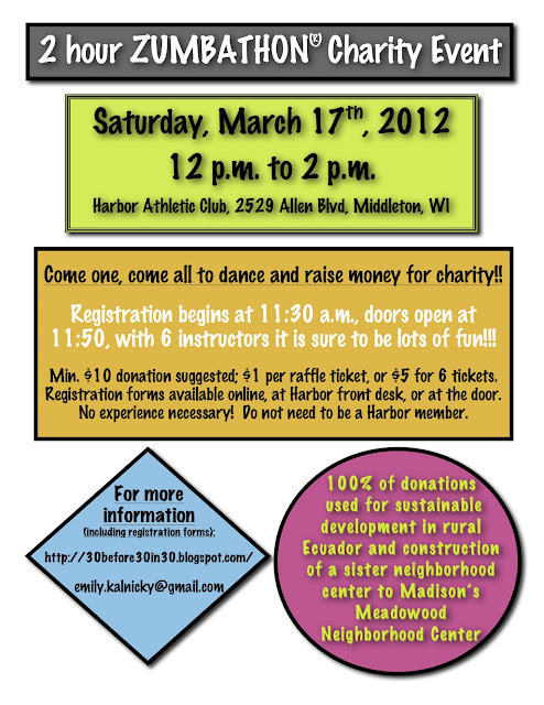 30 Before 30 in 30 Days: Zumbathon