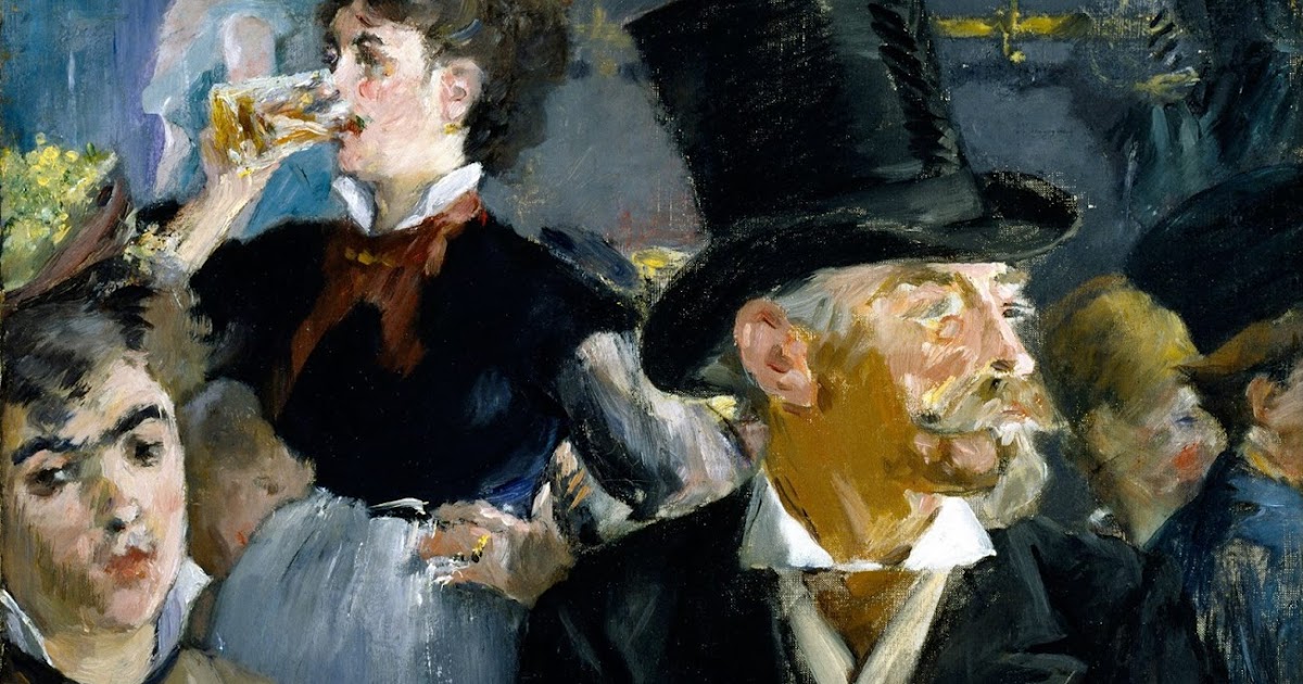 Cervezal: En el Café, Edouard Manet circa 1878-1879