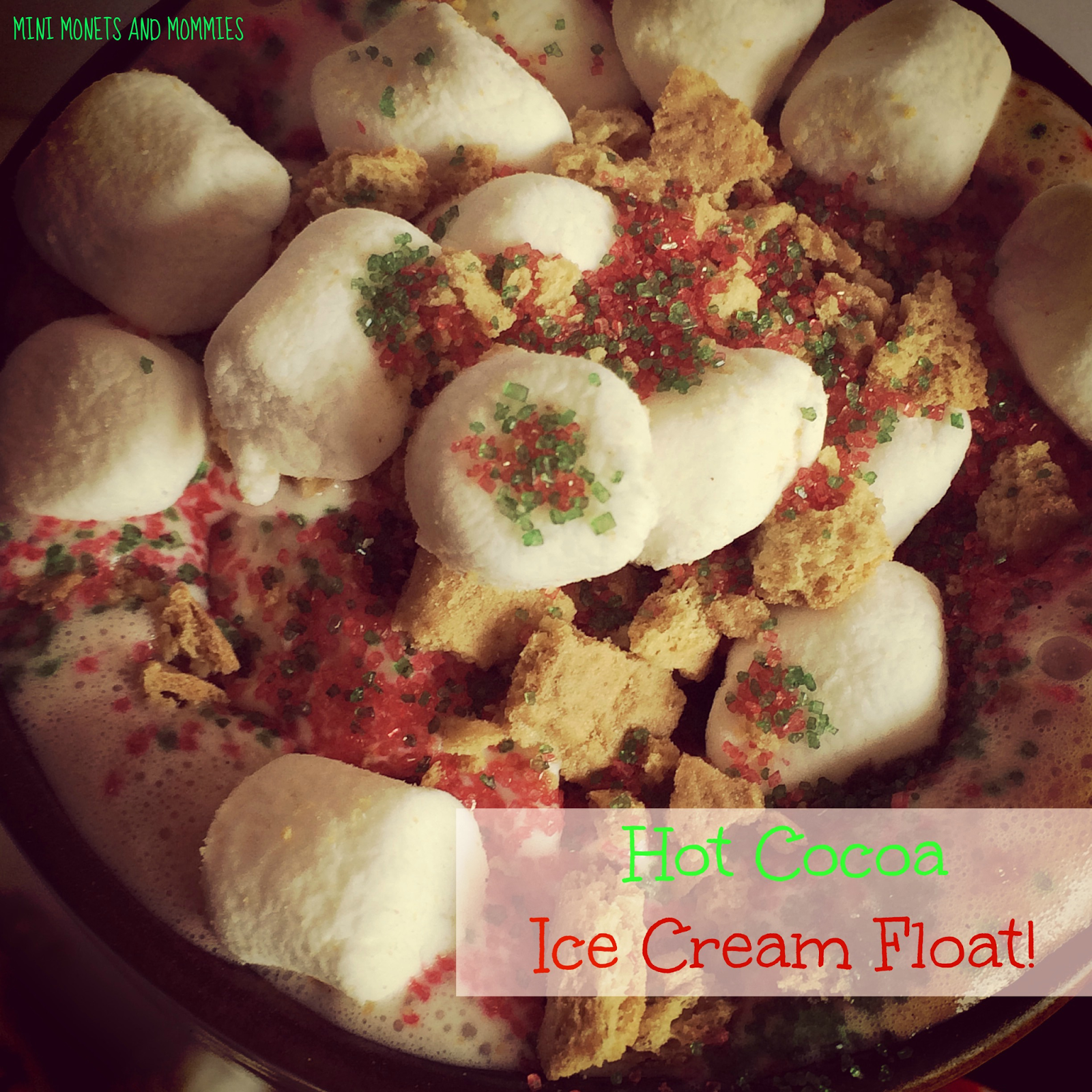 Mini Monets and Mommies: Hot Chocolate Ice Cream Float