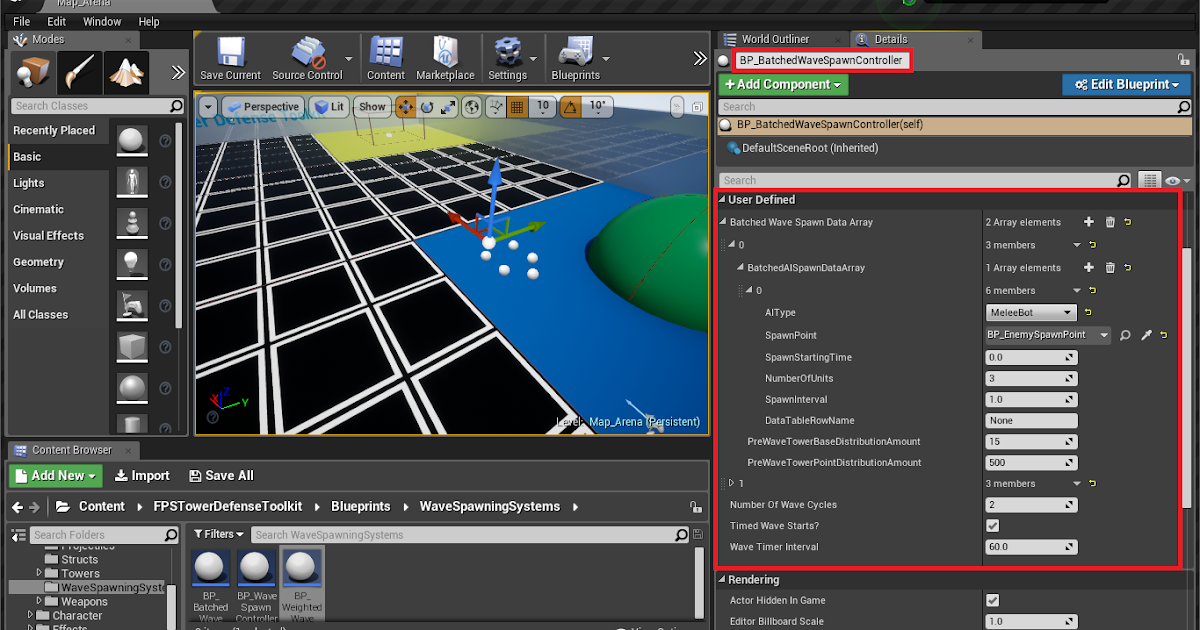 FPS Tower Defense Toolkit Basics: Batched Wave Spawn Controller