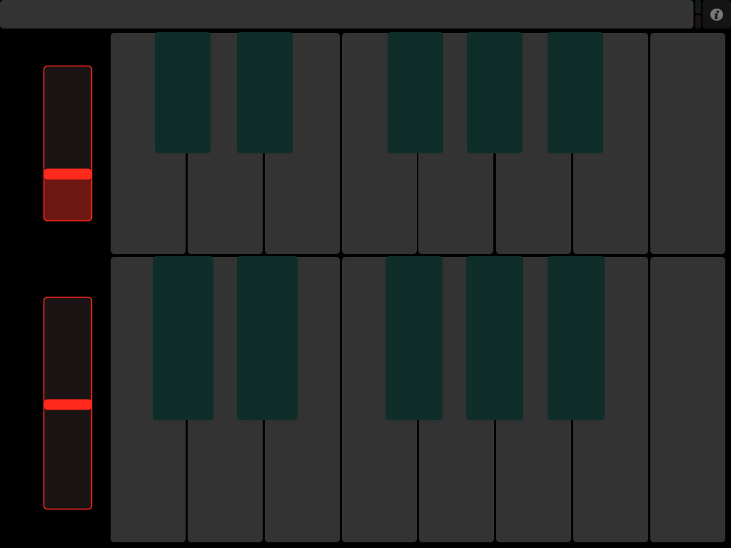 Bloxxpot: touchosc osculator - simple keyboard layout template for ipad