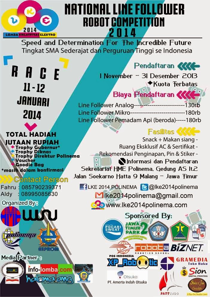 Line Follower Robot Competition LKE 2013 - INFO LOMBA 2023 TERUPDATE ...