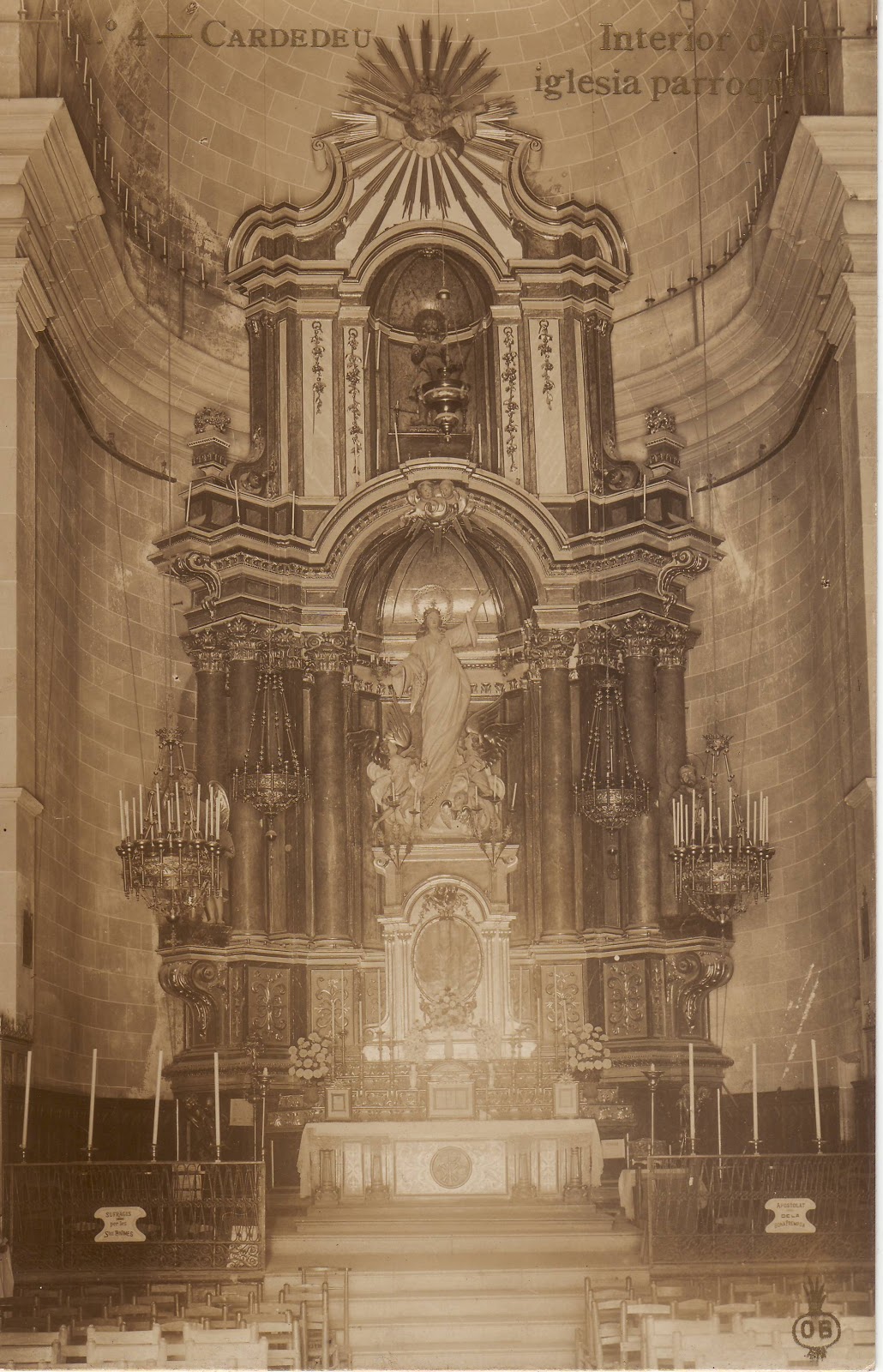 HISTÒRIA I MEMÒRIA CARDEDEU: POSTALS DE L’ESGLÉSIA DE SANTA MARIA DE ...