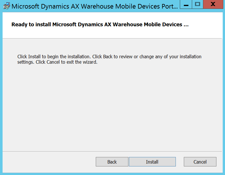 Dr. Alex: Warehouse Mobile Devices Portal for New Microsoft Dynamics AX ...