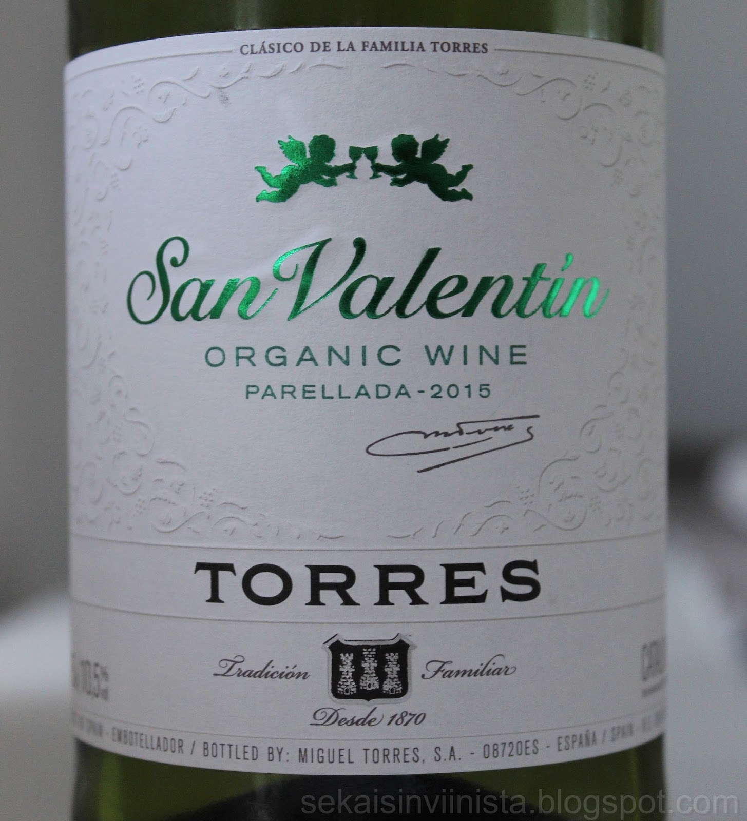 Sekaisin viinistä: Valkoviiniä Cava-lajikkeista: Torres San Valentin ...