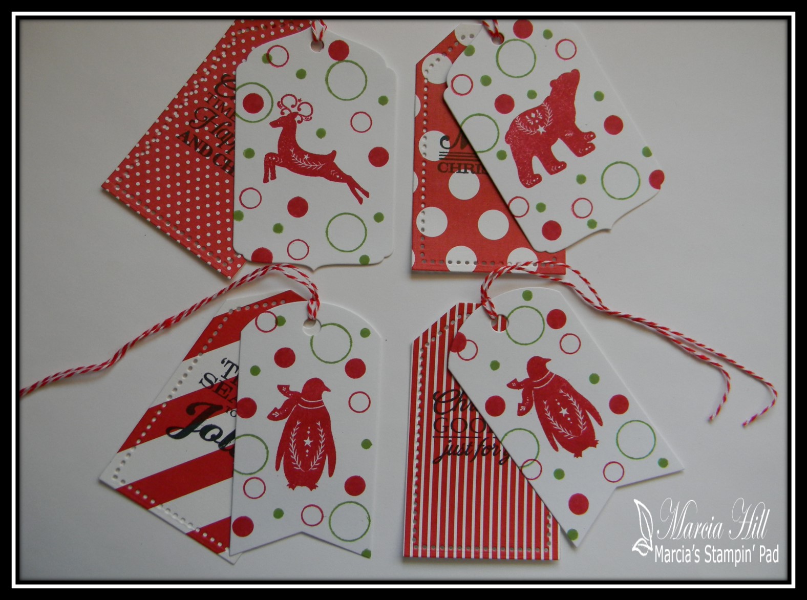 Marcia's Stampin' Pad: Make It Monday #268 - Double Layer Tags