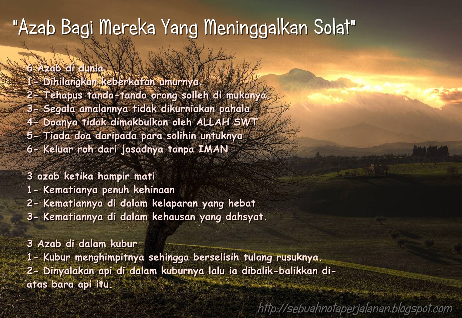 Azab Allah Di Dunia
