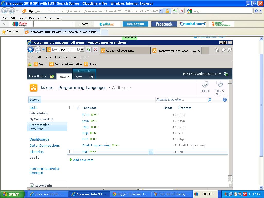 Sharepoint Tutorials,Sharepoint 2010 Tutorials: Silverlight Graph using SharePoint List 2010
