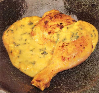 Pollo con choclo en salsa de azafrÁn | El Chef dice