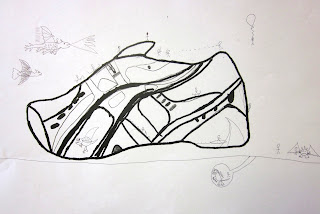 Art is Basic-- Art Teacher Blog: Contour Line Drawings of Shoes