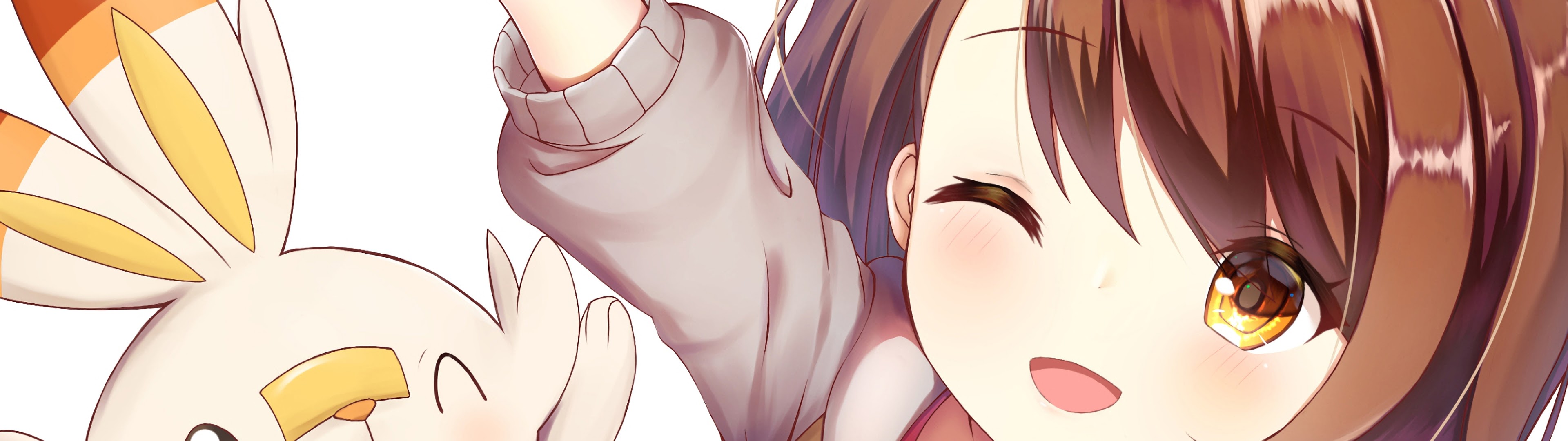 Scorbunny, Pokemon Sword and Shield, Female, Pokemon Trainer, 4K, #54 ...