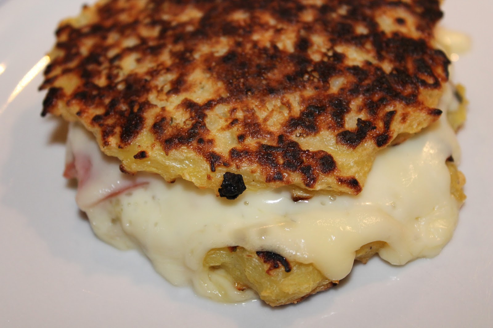 Croque raclette aux pommes de terre