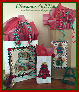 twochicksandamom.blogspot.com: DIY Holiday Gift Bags